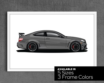 Mercedes C63 Poster - Etsy