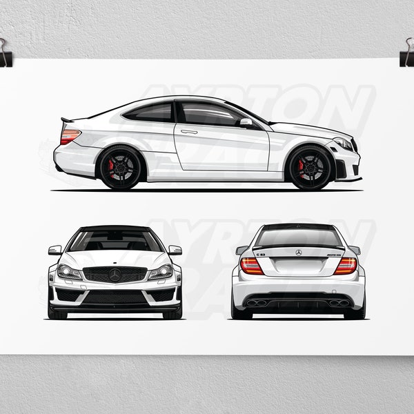 C63 Amg Poster - Etsy