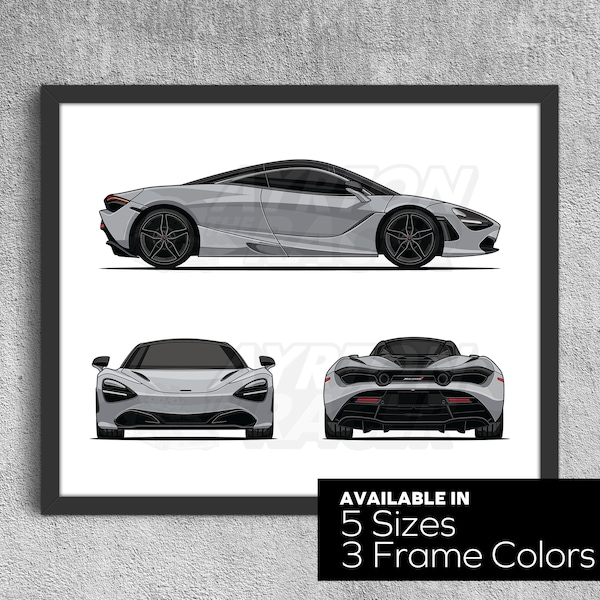 Mclaren 720s Poster - Etsy
