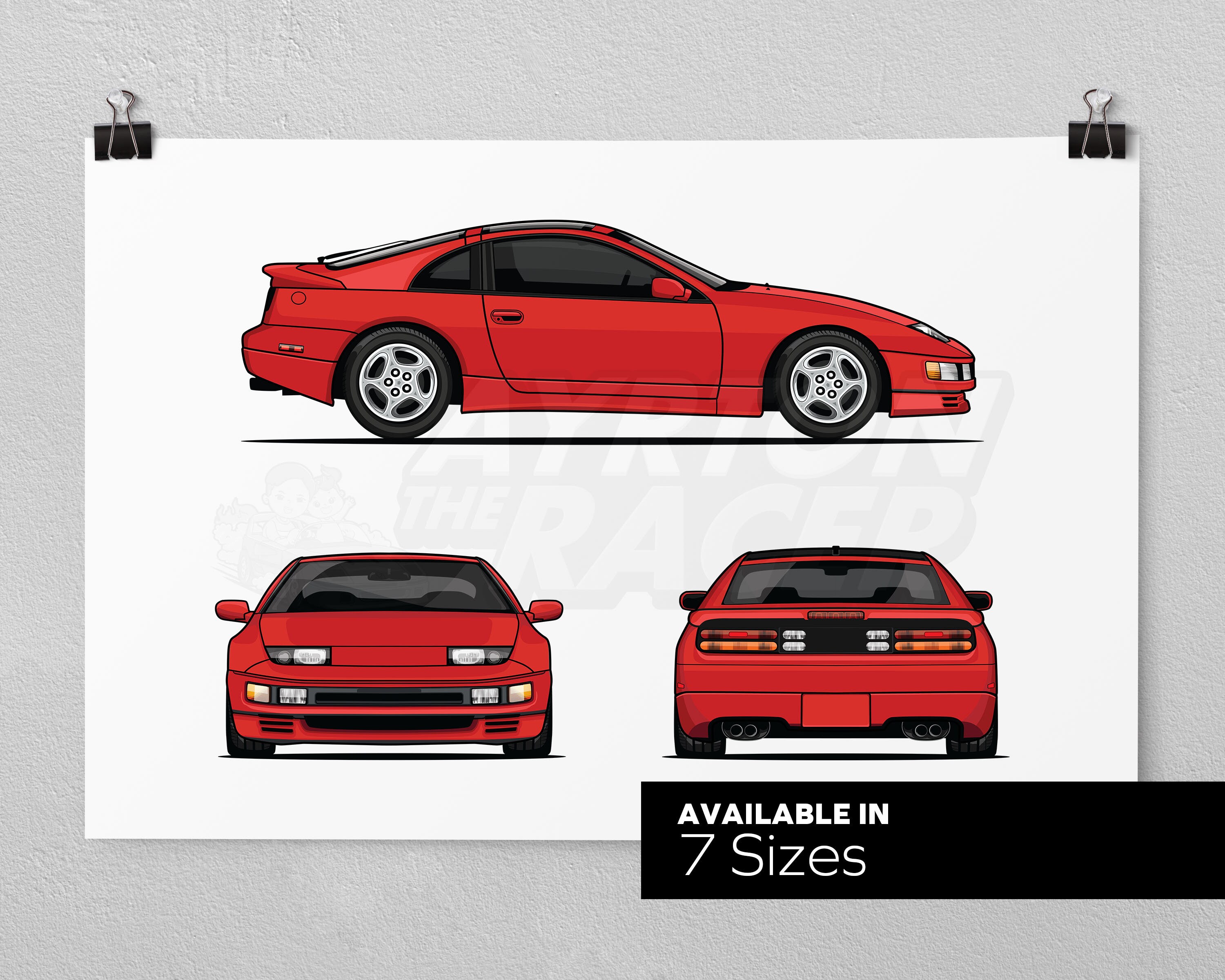 Nissan 300zx Car Drawings