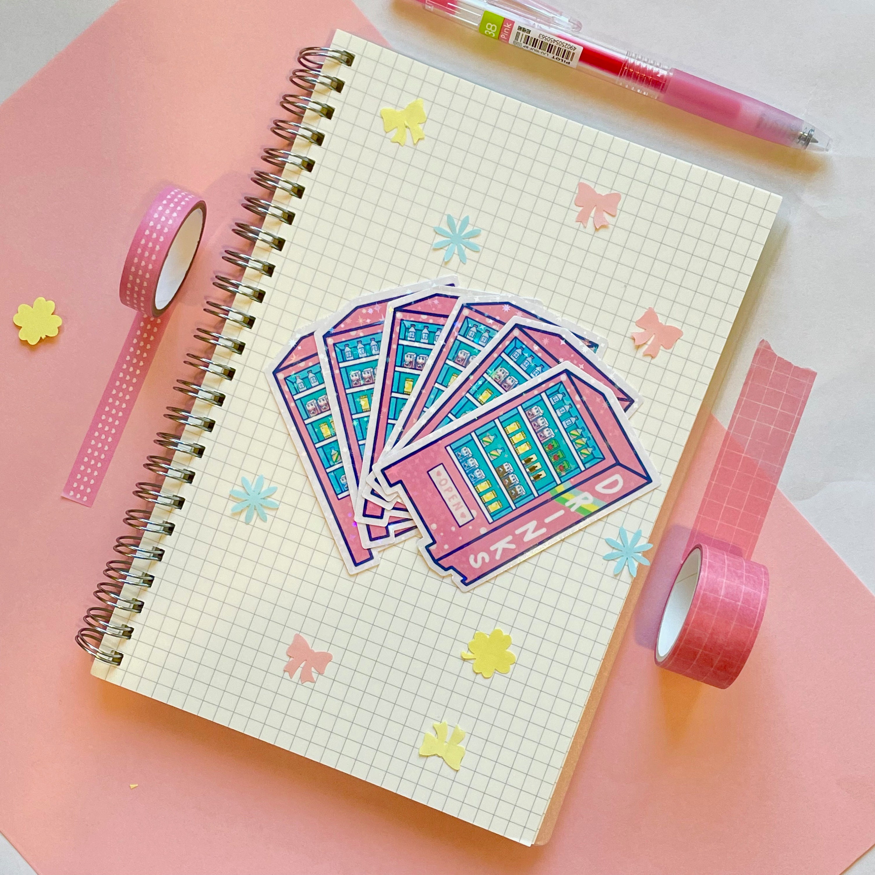 Strawberry Snack Sticker Set | Little Notes Paper Co - Etsy