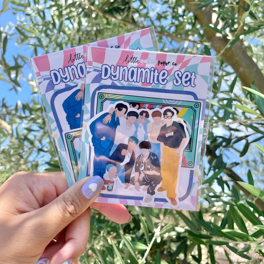 Dynamite BTS Sticker Set of 2 | Little Notes Paper Co - Etsy