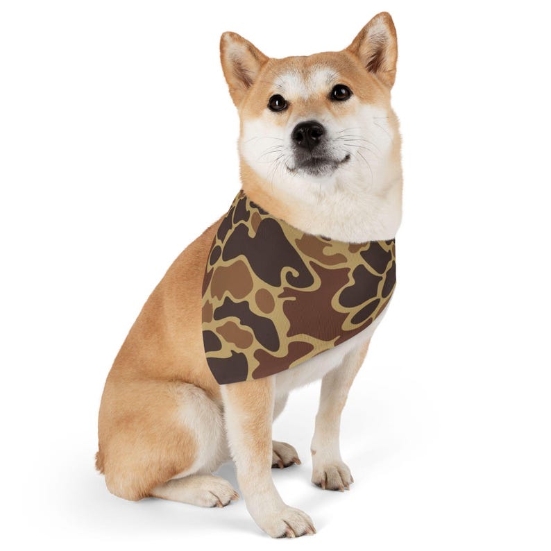 Pet Bandana Collar, Old School Camo Design for Duck Hunters, Hunters ...