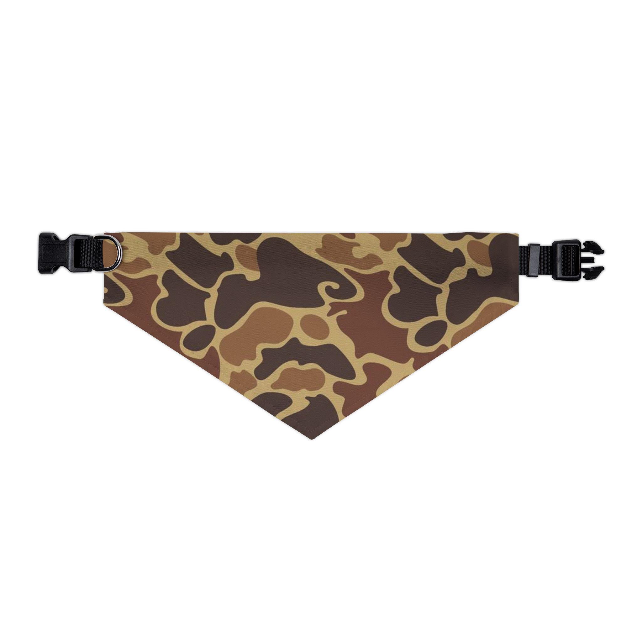 Pet Bandana Collar, Old School Camo Design for Duck Hunters, Hunters ...