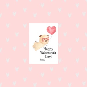Instant Download Puppy Printable Valentine's Day Cards, Printable ...
