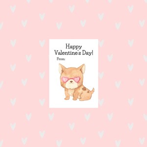 Instant Download Puppy Printable Valentine's Day Cards, Printable ...