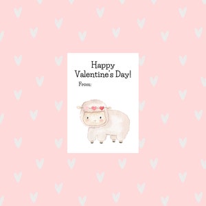 Printable Farm Valentine's Day Cards, Valentines for Kids, Classroom ...
