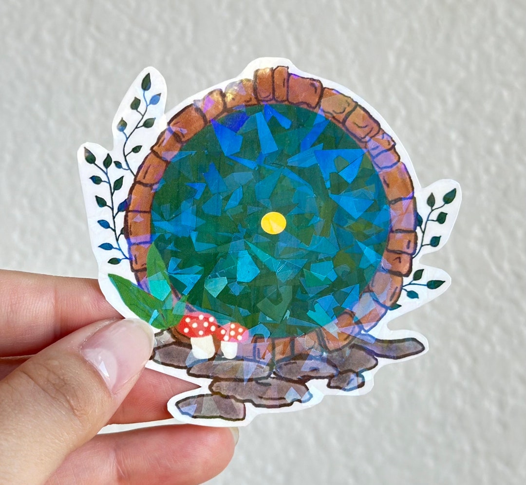 Lord of the Rings Tolkien Inspired Green Hobbit Hole Glossy Sticker ...