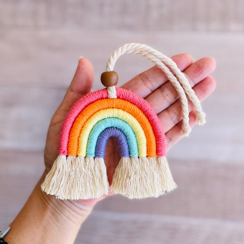 Rainbow Charm 5 Colors Rainbow Keychain Car Charm Bag Accessories ...