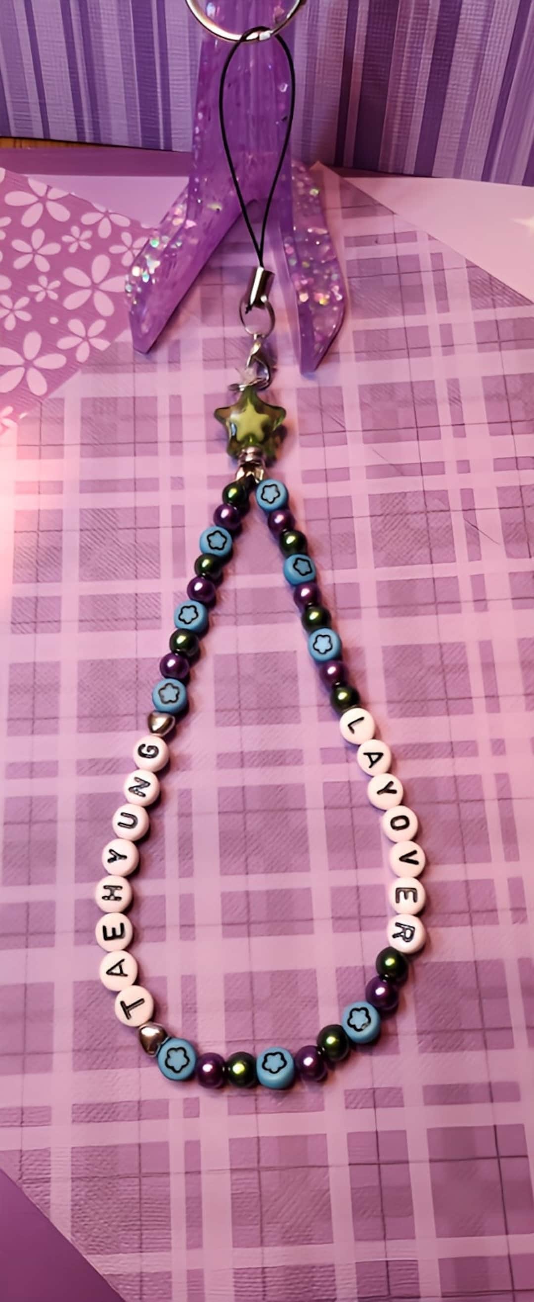 Taehyung/layover Phone Strap, ARMY Bomb Strap, Phone Charm or Keychain ...