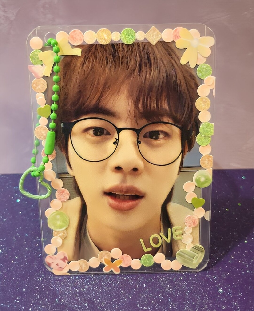 Seokjin Deco Toploader With Keychain and Heart Charm - Etsy
