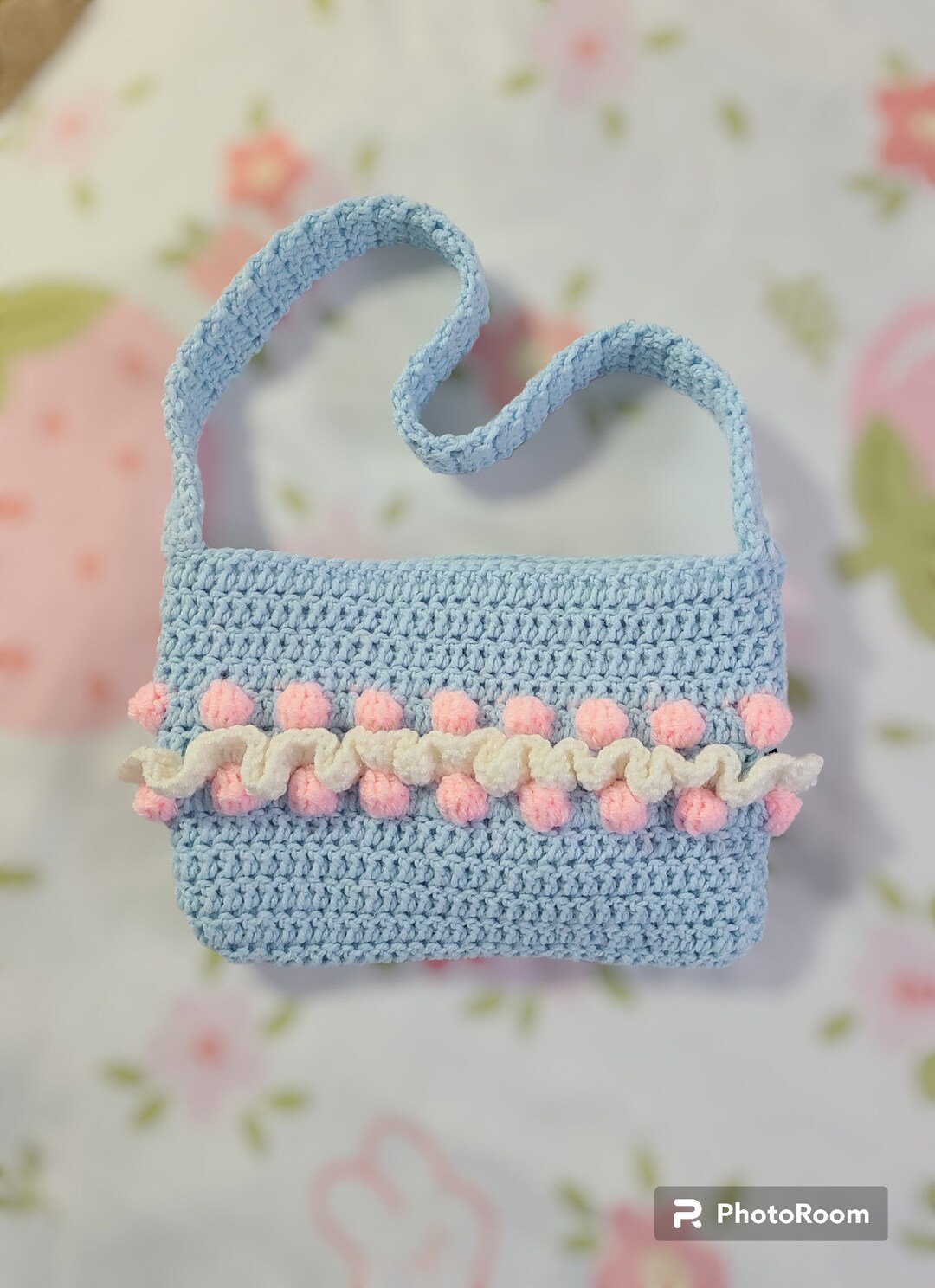 Crochet Trans Pride Flag Purse - Etsy