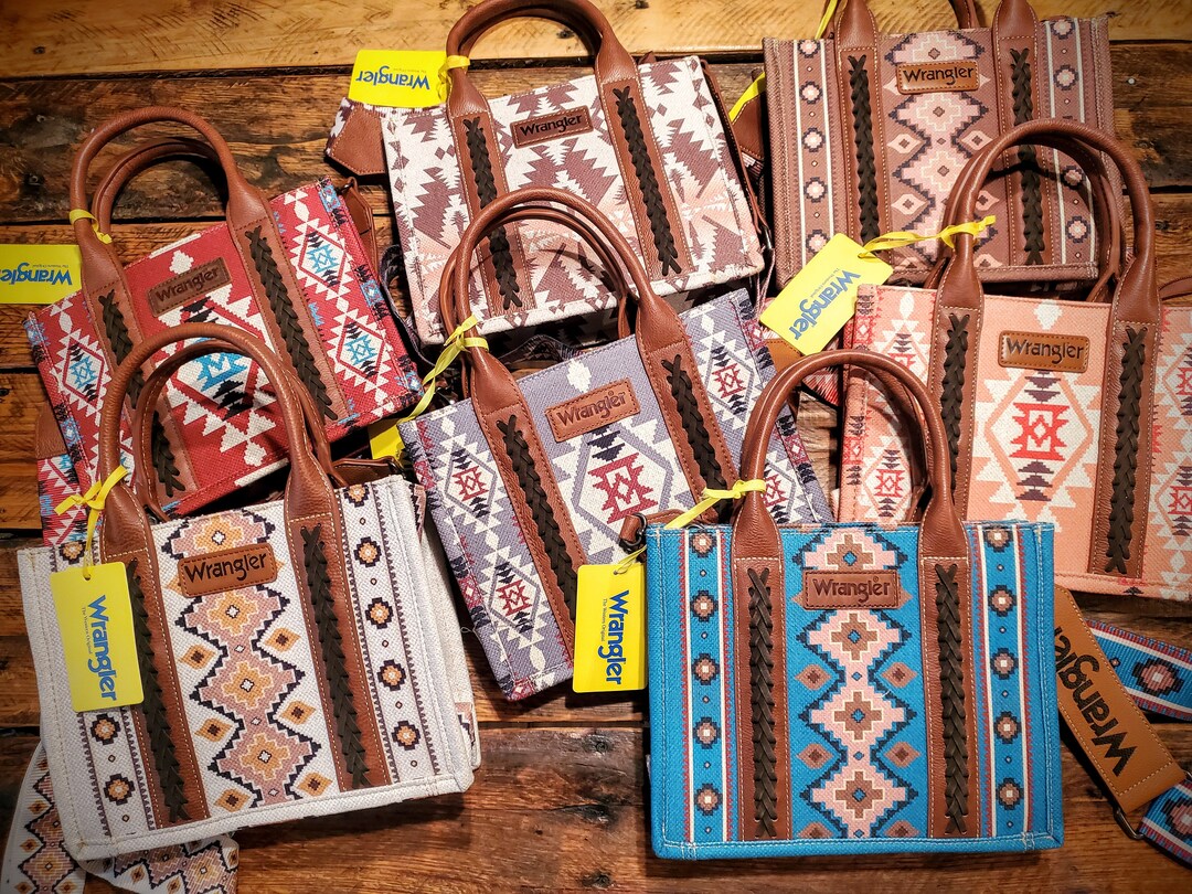 Genuine Wrangler Aztec Crossbody Purses - Viral Tiktok Purse, Great ...