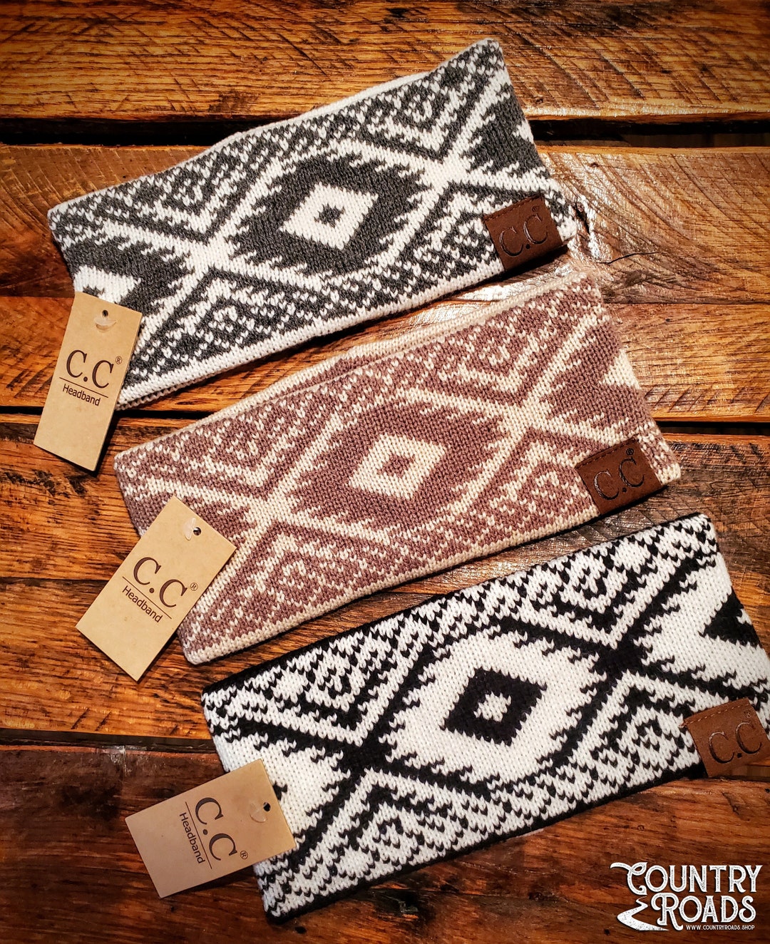 Genuine CC Aztec Headbands / Ear Warmers Great Gifts and Stocking ...