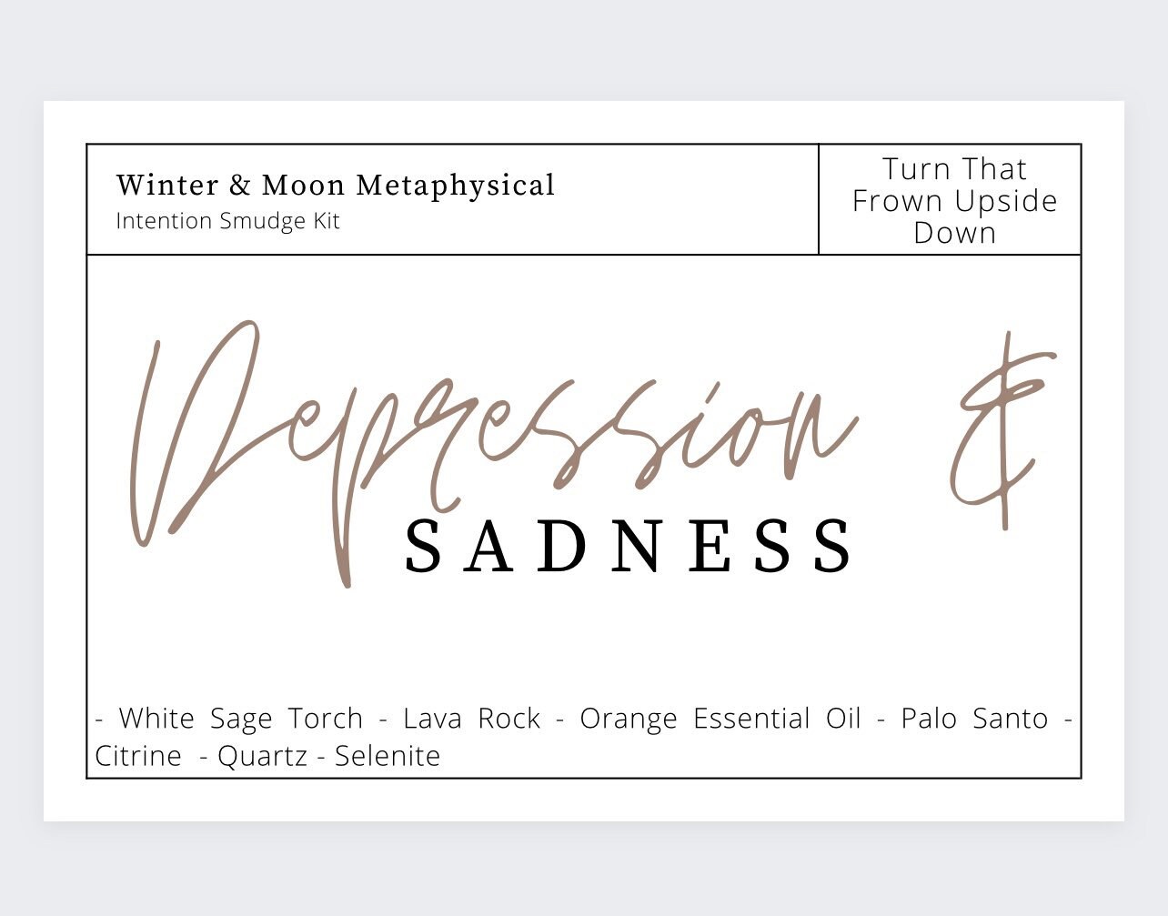 Depression & Sadness Smudge Kit - Etsy