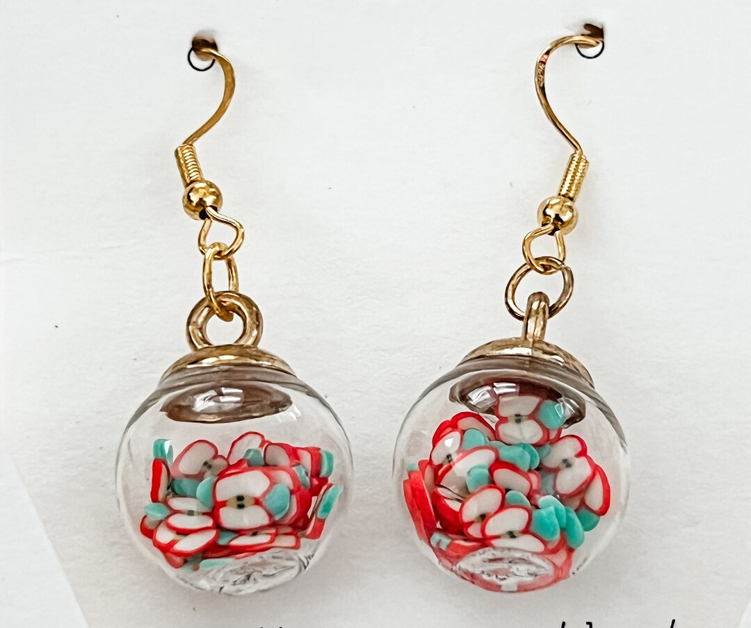 Teacher Appreciation Apple Bauble Earrings - Etsy