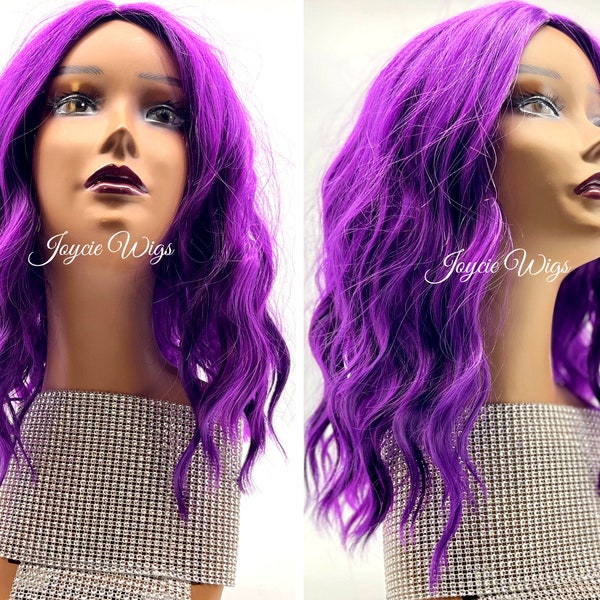 Purple Wig - Etsy