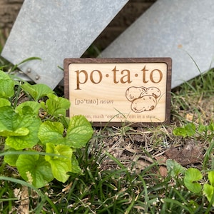 Potato Wood Engraved Sign | What’s Taters Precious? | Fantasy Decor ...