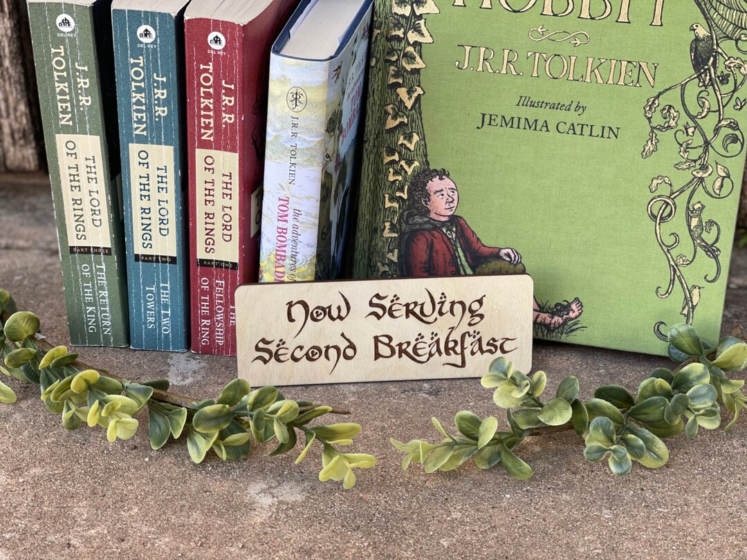 Now Serving Second Breakfast Kitchen Fridge Magnet. Wood Engraved Decor ...