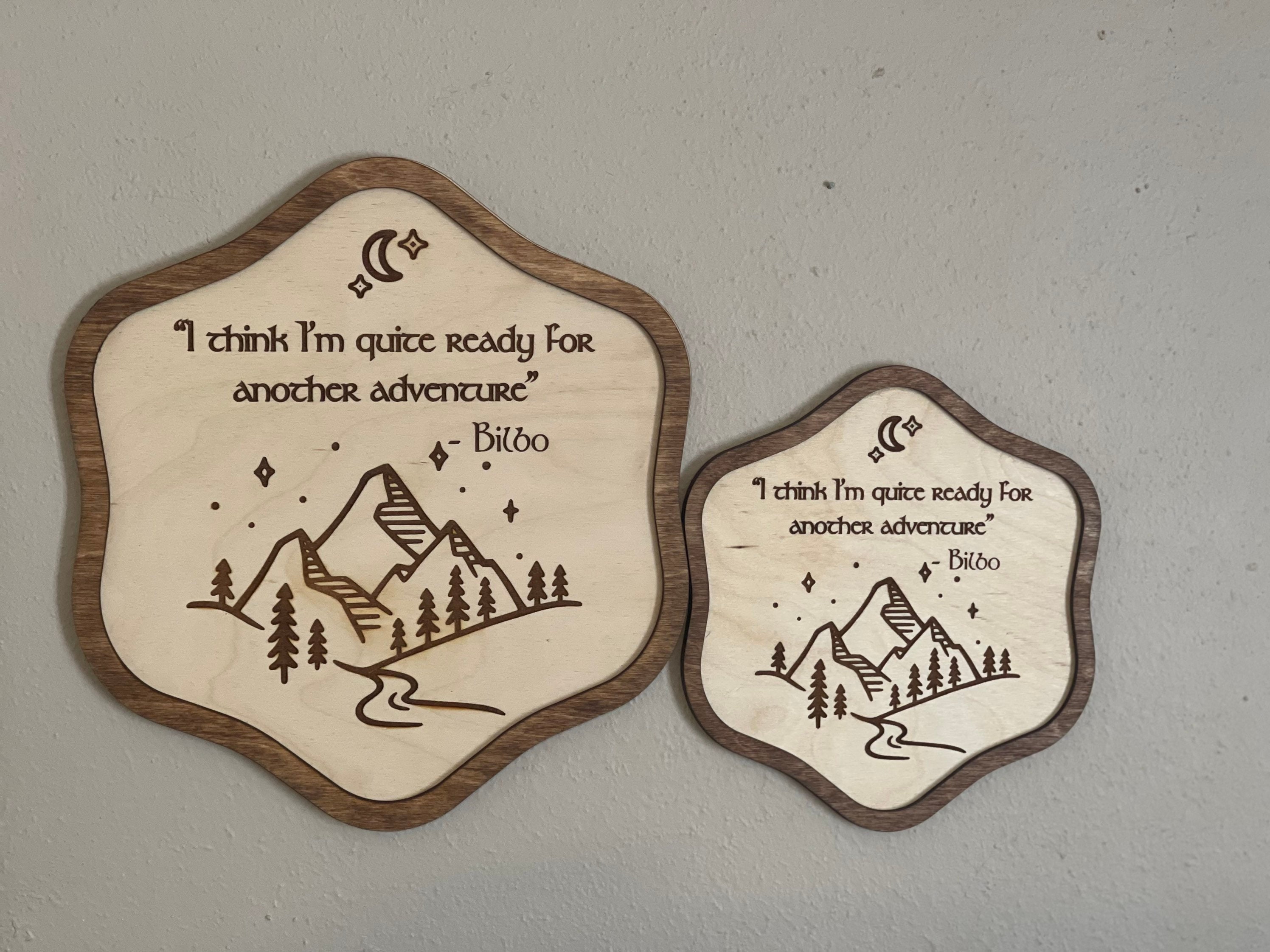 Ready for Another Adventure Wood Engraved Sign – Fantasy Ring and Shire ...