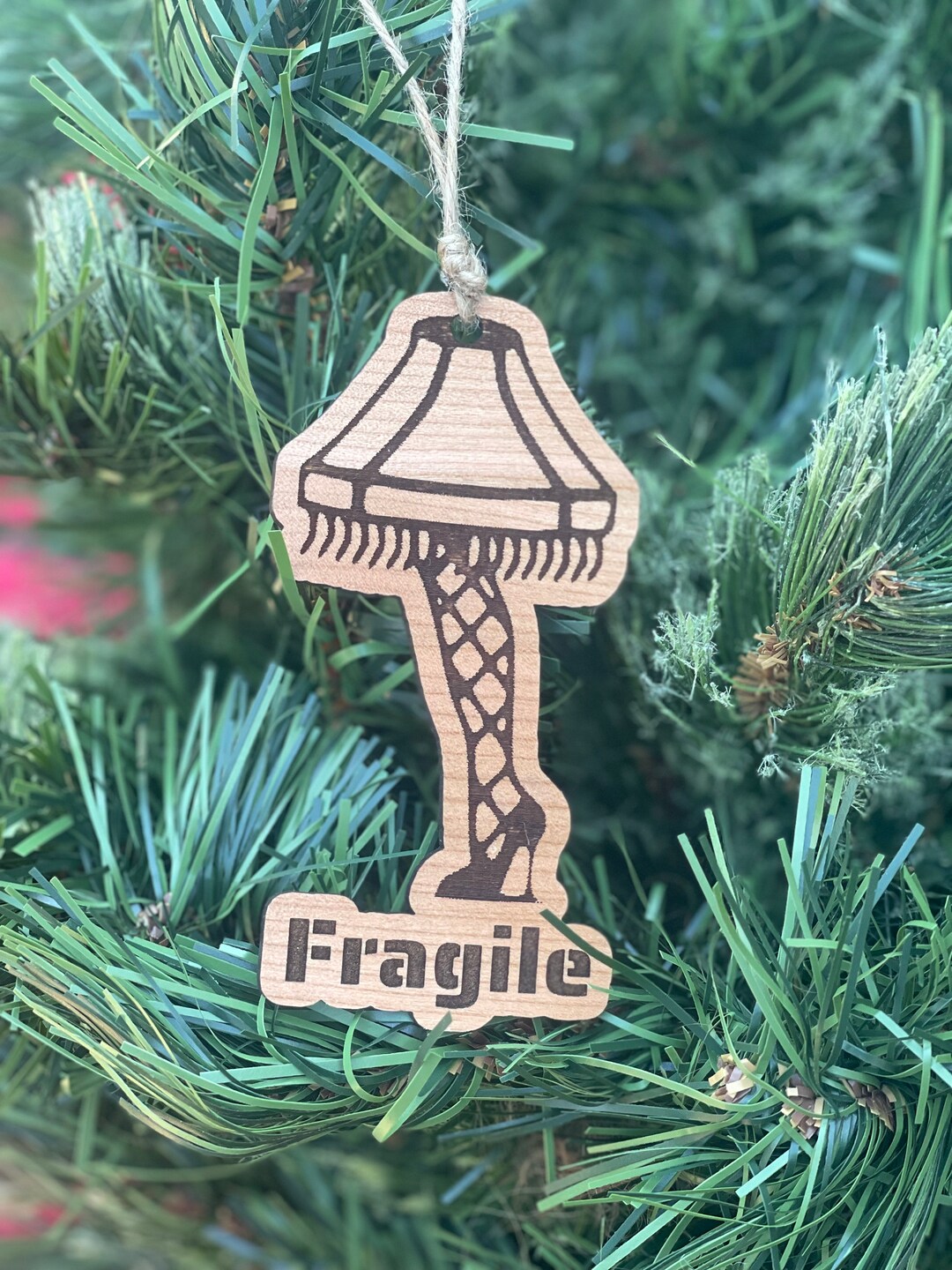 Christmas Movie Fragile Leg Lamp Christmas Ornament. Classic Wood ...