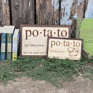 Hobbit Potato Wood Engraved Sign. Lord of the Rings Gift for - Etsy