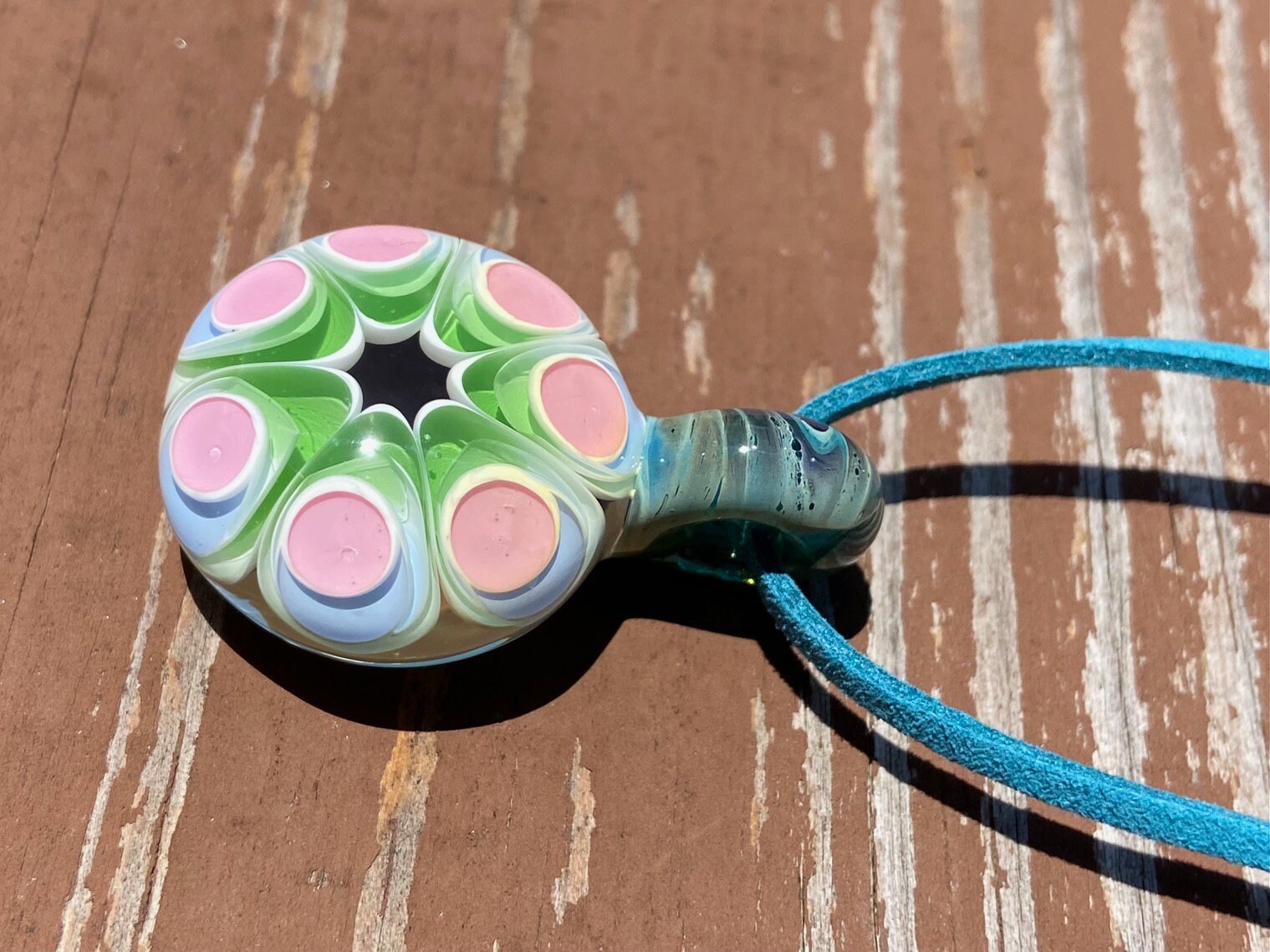 Pastel Dotstack Borosilicate Glass Pendant - Etsy