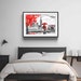 Black and Red London Poster Prints Landscape Wall Art Picture Prints ...