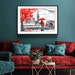Black and Red London Poster Prints Landscape Wall Art Picture Prints ...