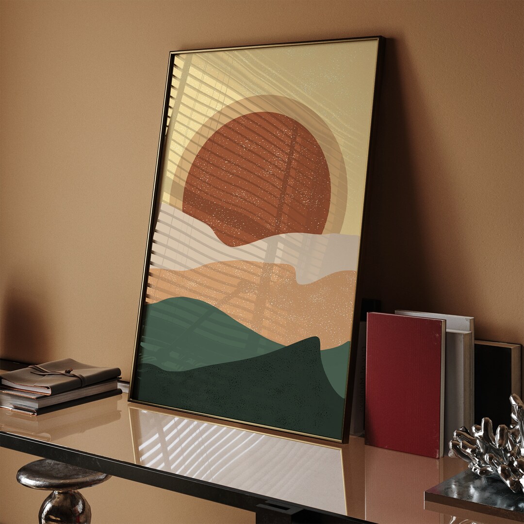 Rising Sun Poster Prints Landscape Wall Art, Bedroom Art Prints ...