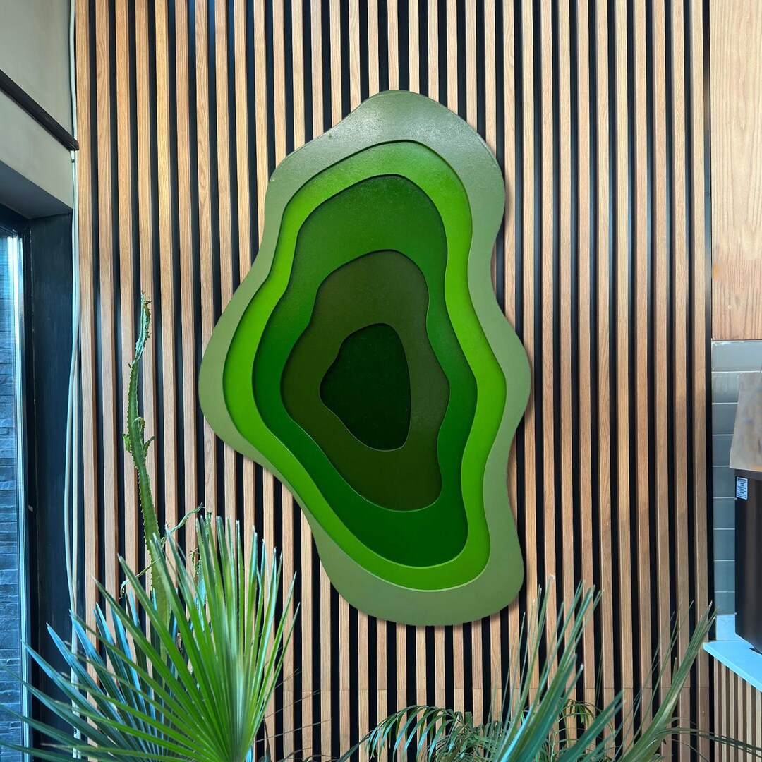 SALDA Handcrafted Layered Wooden Wall Art – Nature-inspired 3D ...