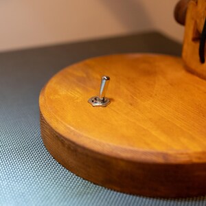 Adjustable Wooden Desk Lamp – Rustic Task Light for Home Office ...