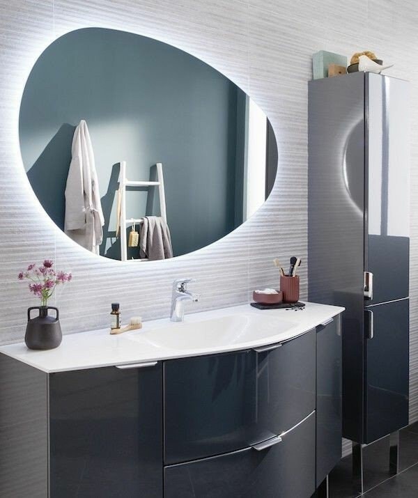Asymmetricalbathroom Washbasin Mirror Touch Led Decorative | Etsy Asymmetricalbathroom Washbasin Mirror Touch Led Decorative | Etsy