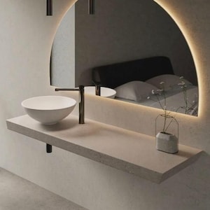 Horizontal Radius Mirror,bathroom, Washbasin Mirror, Led, Decorative Mirror, Led Mirror, Mirror ...