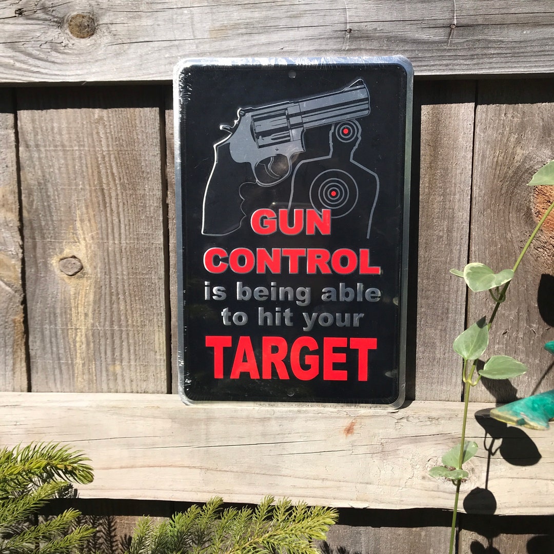 Gun Sign Gun Signs Garage Signs for Him Gift Dad Funny Sign Funny Signs ...