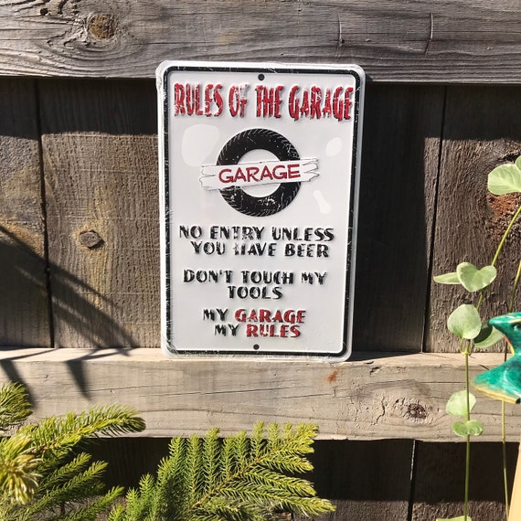 Funny Signs Funny Garage Sign Gag Gifts Garage Signs for Him - Etsy