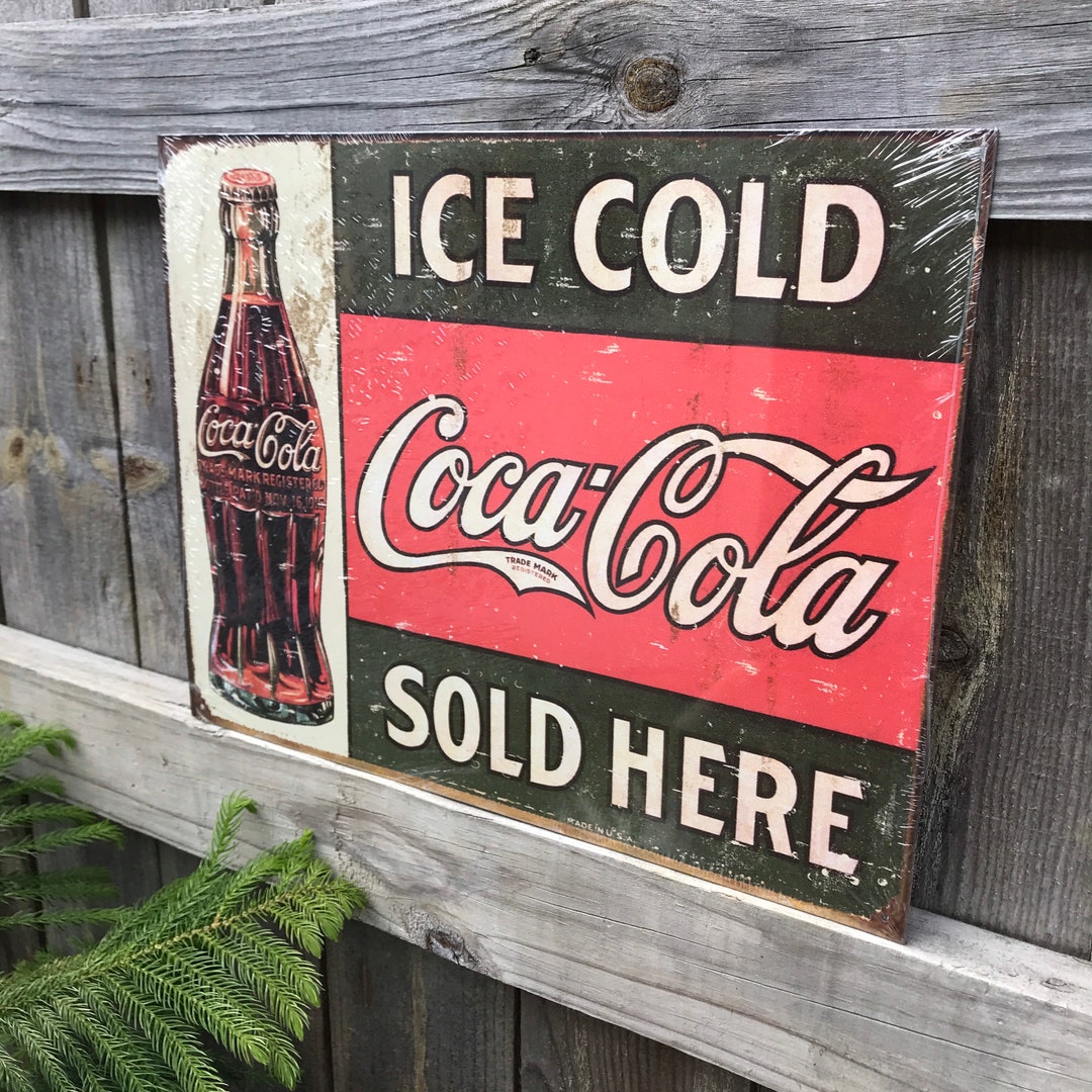 Licensed Coca Cola Sign Coca Cola Signs Coke Signs Bar Sign Bar Signs ...