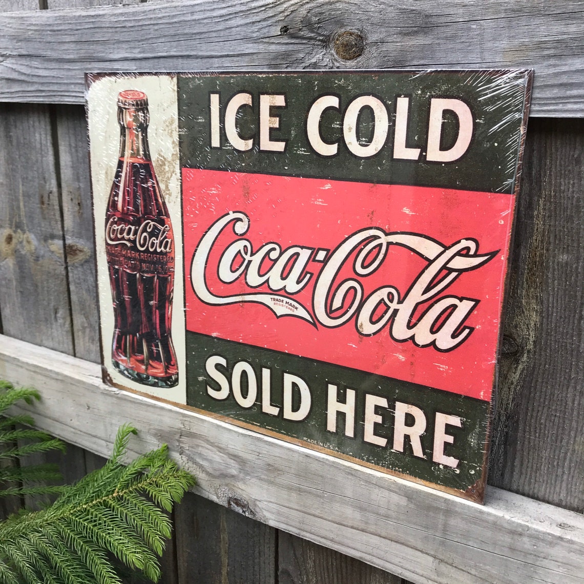 Licensed Coca Cola Sign Coca Cola Signs Coke Signs Bar Sign Bar Signs ...