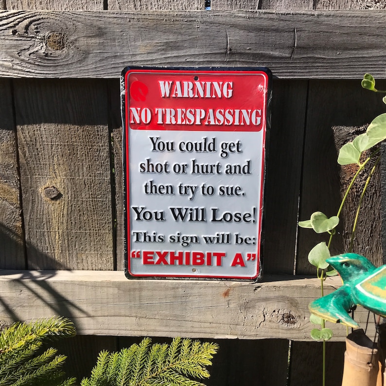 No Trespassing Sign No Trespassing Signs Funny Signs Funny - Etsy