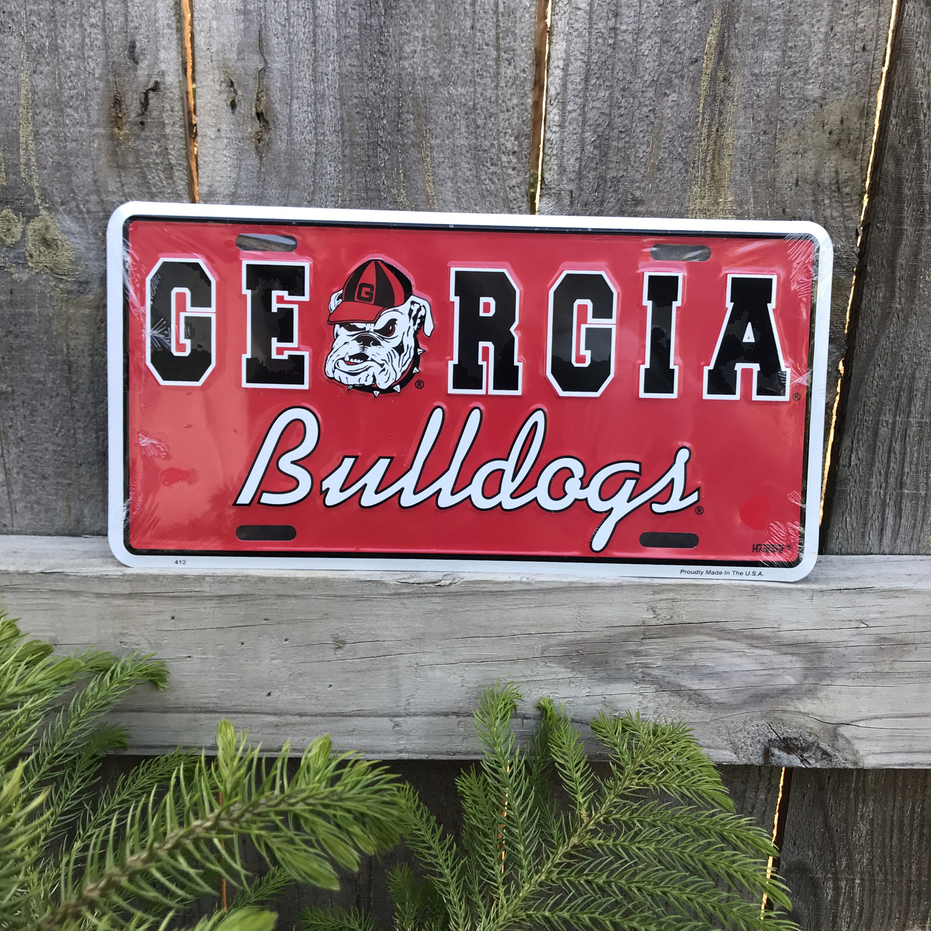 Georgia Bulldogs License Plate UGA Sign University of Georgia Signs ...