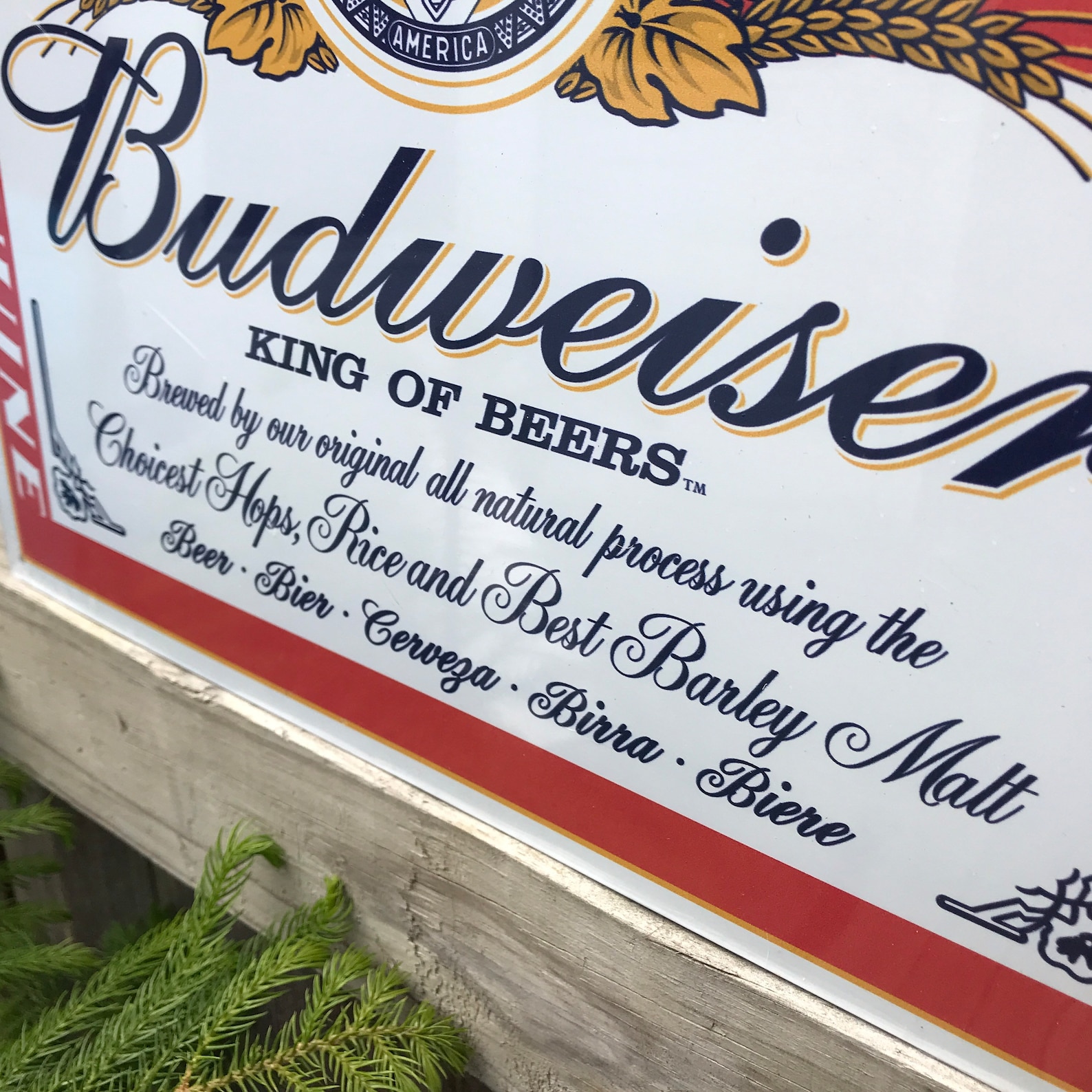 Licensed Budweiser Beer Sign Budweiser Signs Beer Signs Bar Sign Bar ...