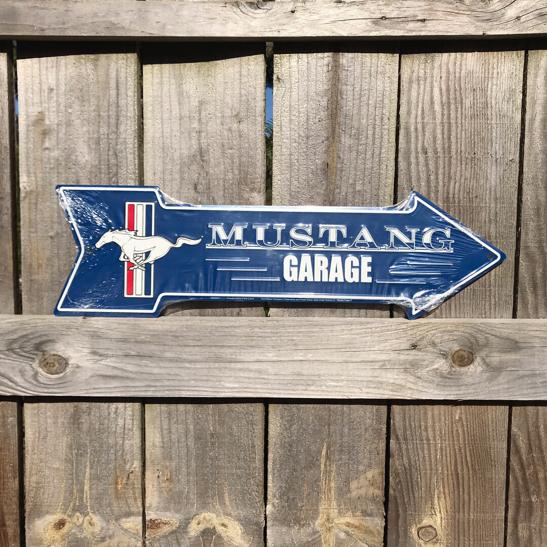 Licensed Ford Mustang Arrow Sign Ford Mustang Signs Ford Signs Ford ...