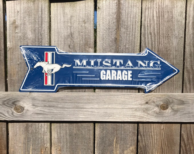 Licensed Ford Mustang Arrow Sign Ford Mustang Signs Ford Signs Ford ...