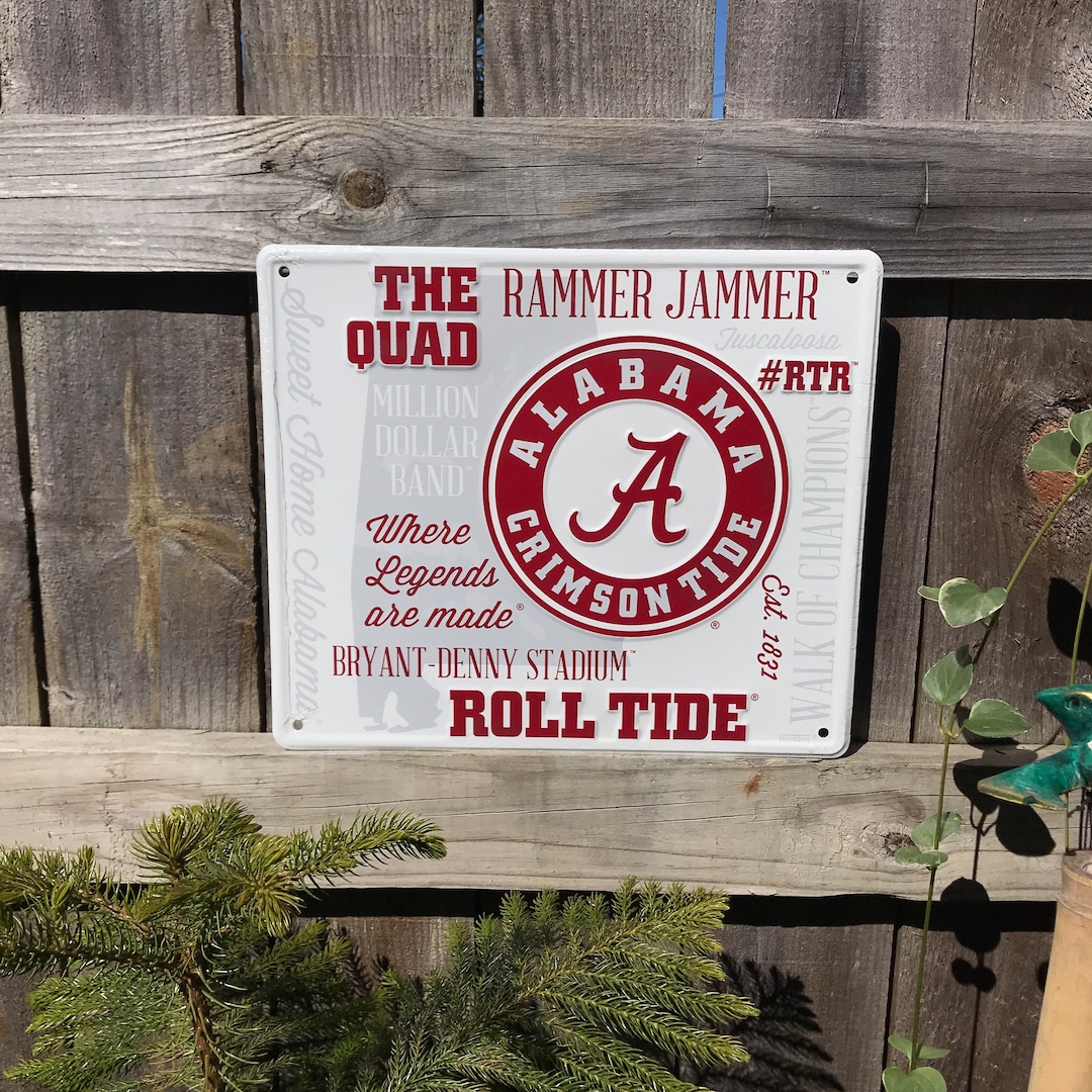 Alabama Crimson Tide Sign University of Alabama Crimson Tide Signs UA ...