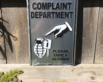 Complaint Department Signs - Etsy