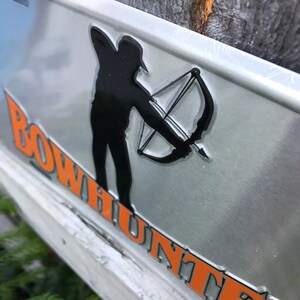Bowhunter License Plate Bowhunter Signs License Plates Bowhunter Gifts ...