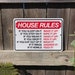 House Rules Signs Gifts for Mom Gifts for Dad Funny Signs Home Signs ...