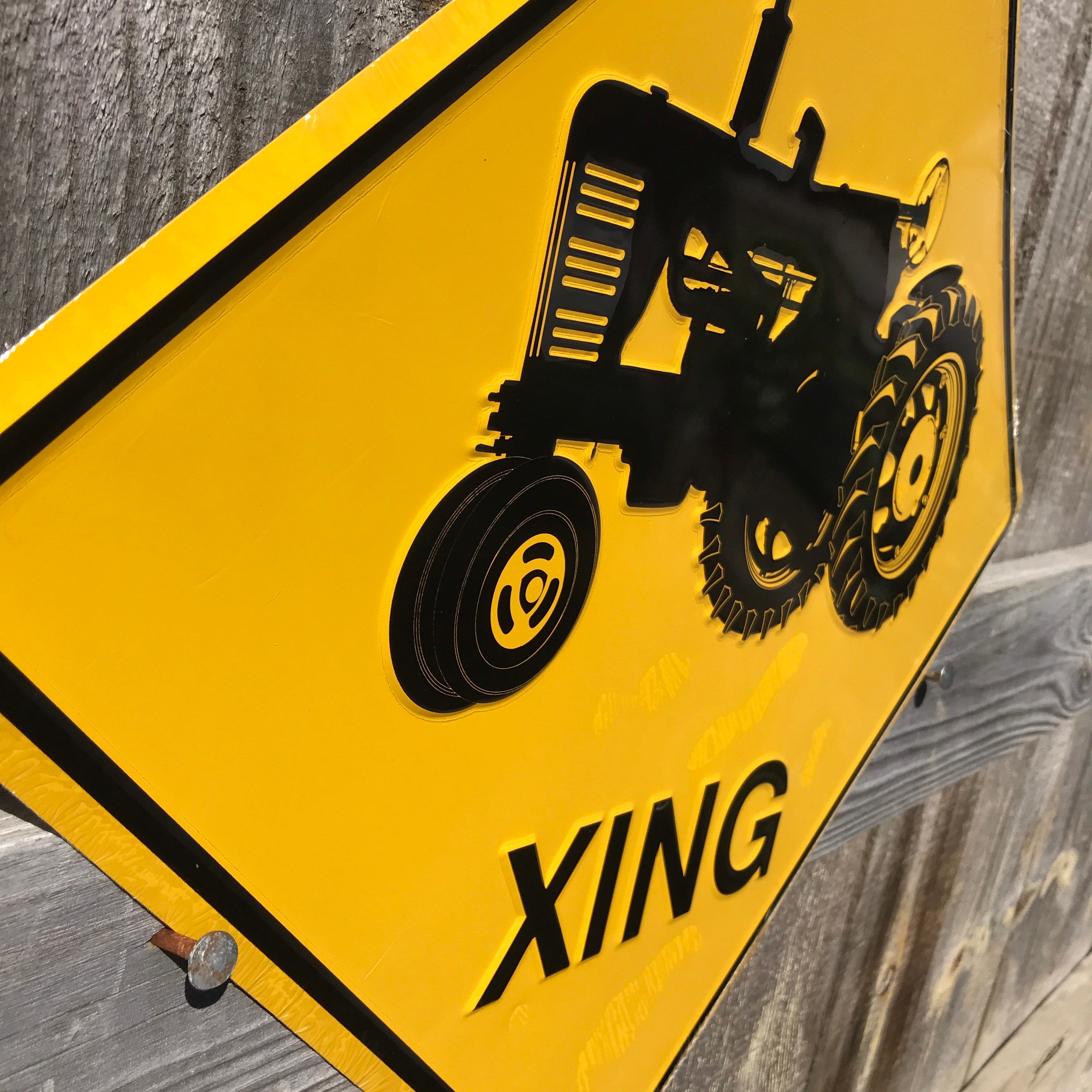 Tractor Crossing Sign Tractor XING Signs Tractor Signs Barn Sign Barn ...