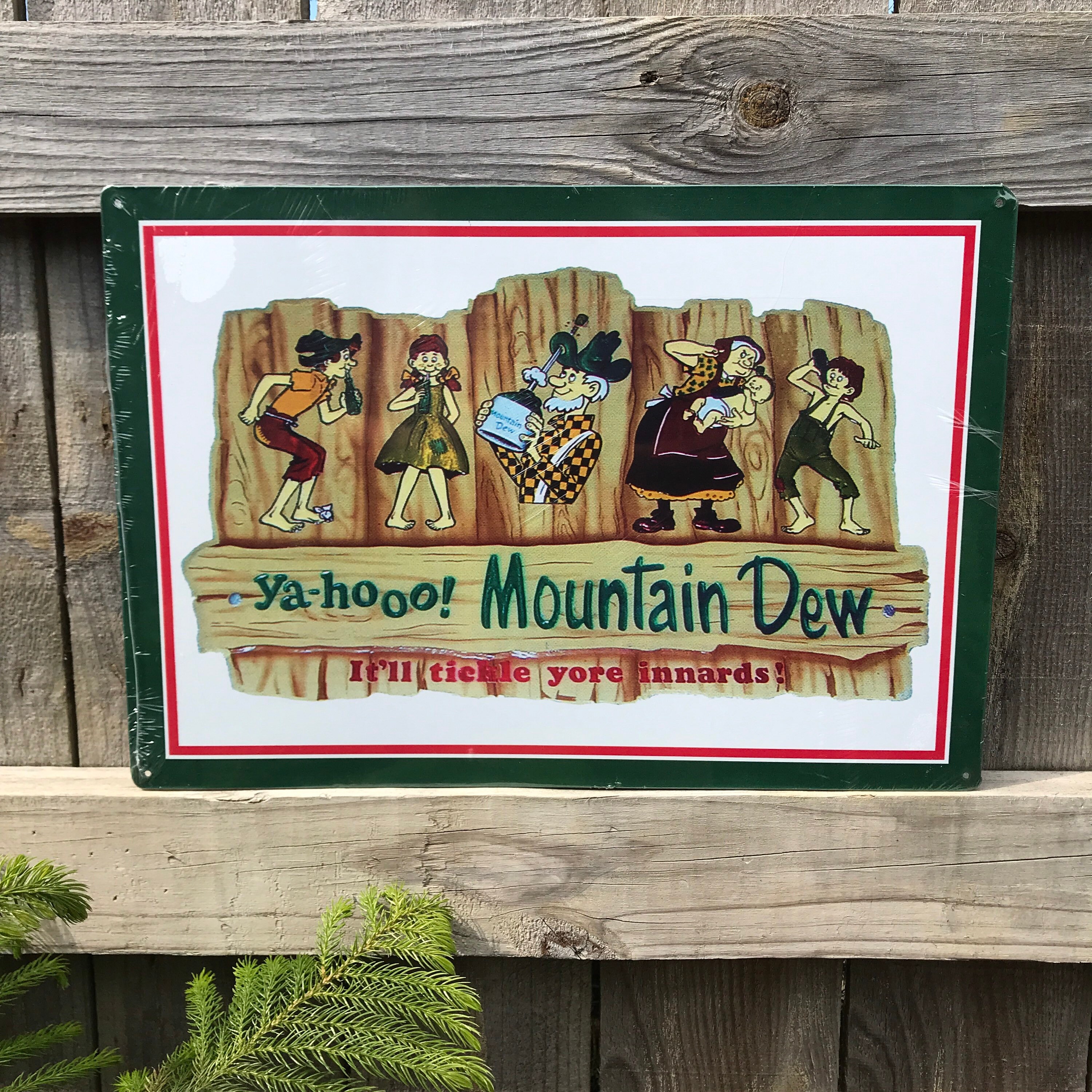 Yahooo Mountain Dew Signs Mountain Dew Gifts Bar Wall Decor Restaurant Wall Decorations Garage ...