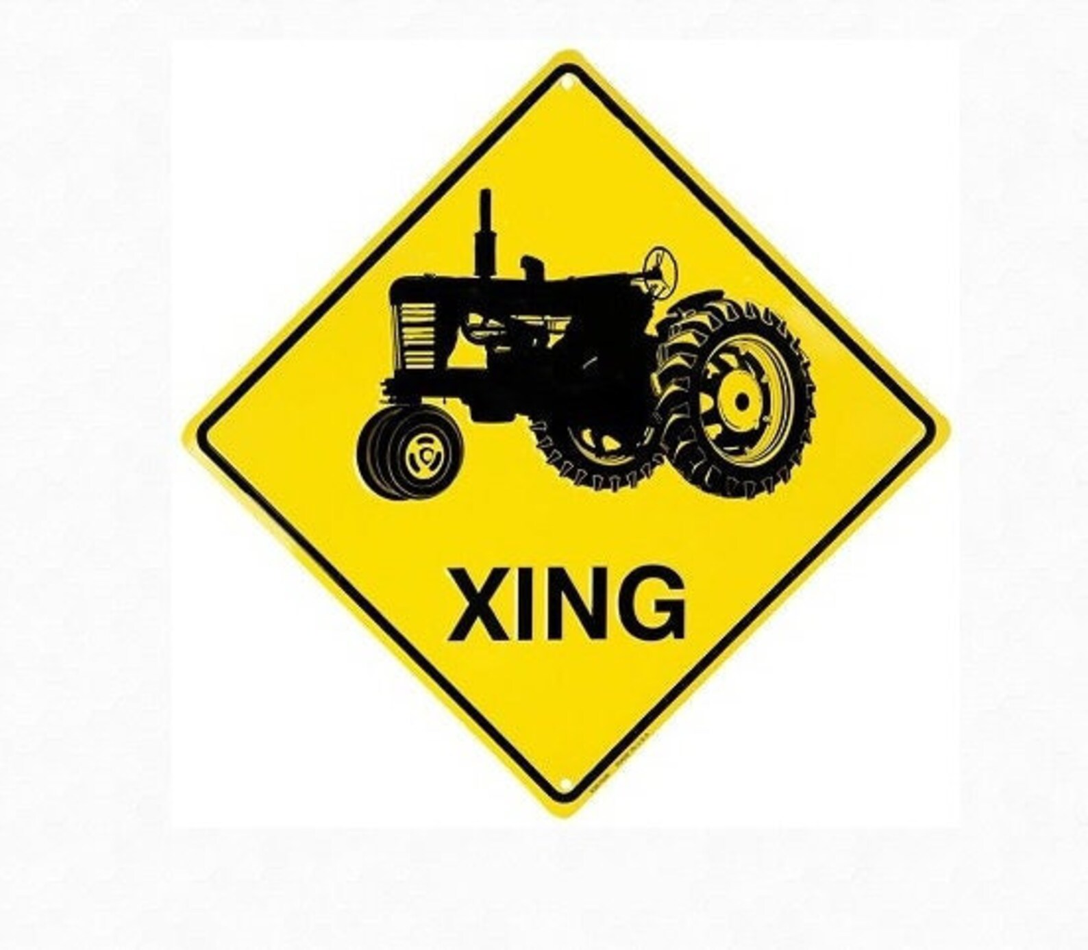 Tractor Crossing Sign Tractor XING Signs Tractor Signs Barn Sign Barn ...